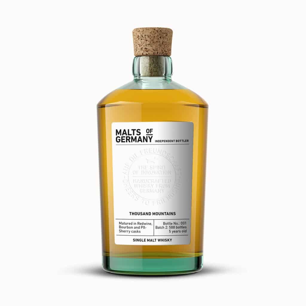 BATCH NO. 2 THOUSAND MOUNTAINS — GERMAN WHISKY DISTILLERY 47%vol ...